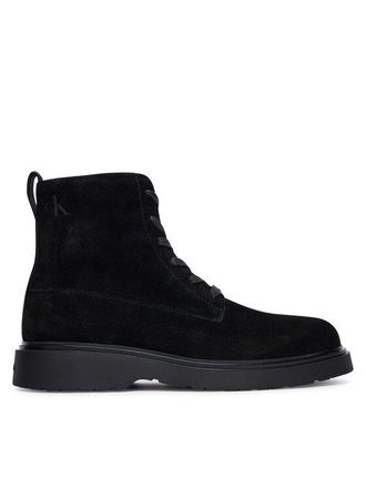 Calvin Klein Schn&uuml;rschuhe Combat Ess Lace Up Zip Boot Su YM0YM01371 Schwarz