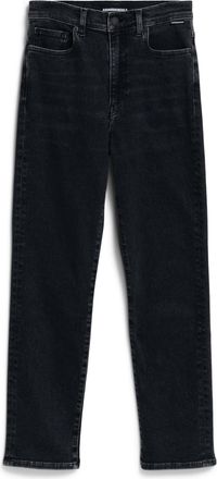 Armedangels Damen Slim Jeans Bio-Baumwoll Mix X-Stretch LEJAANI Slim Fit Blackish