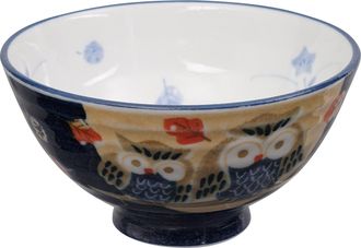 Tokyo Design Studio Tokio Design Studio gemischt Schüssel Eule, 11,5 x 6 cm, blau/weiß