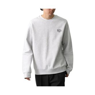 A.P.C. A.p.c., Homme, Sweatshirts et sweats &agrave; capuche, Gris, Taille: S Rue Madame Crewneck SweaT-shirt
