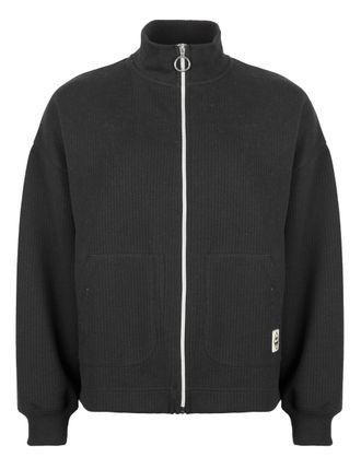 Roadsign Damen Sweatjacke mit wellenartiger Struktur für Moderne Casual-Outfits schwarz, XL