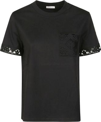 Moncler Femme, Tops, Noir, Taille: 36 FR T-Shirt