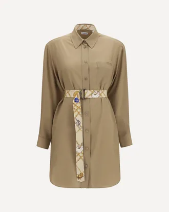 Burberry Silk cr&ecirc;pe de chine shirt Dress Female 8