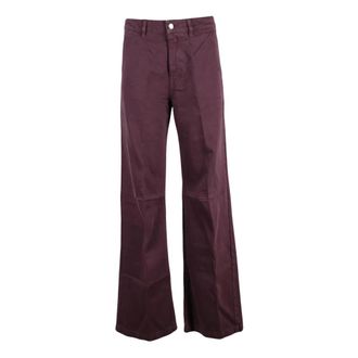 Icon Denim Los Angeles Weite Hosen - - Trousers - Damen - Lila - W24