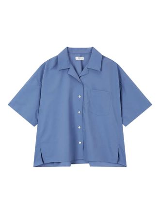 TOMBOY chemise boutonn&eacute;e &agrave; manches courtes - Bleu