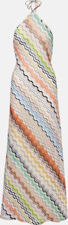Missoni Maxikleid aus H&auml;kelstrick