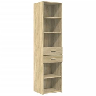 vidaXL Buffet haut ch&ecirc;ne sonoma 45x42,5x185 cm bois ding&eacute;nierie - Vidaxl