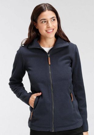 Polarino Fleecejacke sportlicher Stil, bequemer Schnitt, mit Rei&szlig;verschluss, ohne Kapuze
