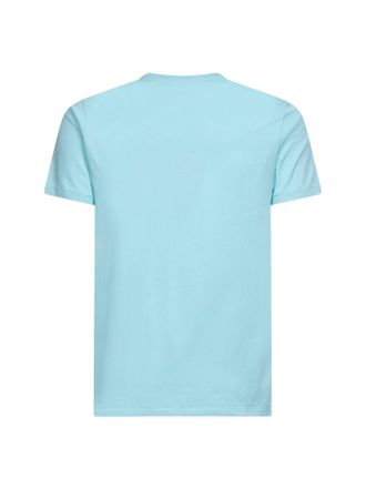 Polo Ralph Lauren Mens Custom Slim-Fit Crewneck T-Shirt Light Blue Cotton T-Shirts And Polos