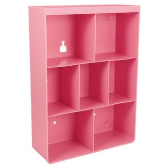 Lurrose Bohrfreies Wandregal Aufbewahrungshängeregal mit Fächern für Bad Küche Schlafzimmer Platzsparend Kratzfest Vielseitiger Organizer für Kosmetik und Sna