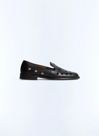 Fursac Mocassins en cuir &agrave; trous - Taille 41 - Homme