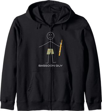 Whyitsme Design Funny Mens Bassoon, Boy Musician Gifts Kapuzenjacke
