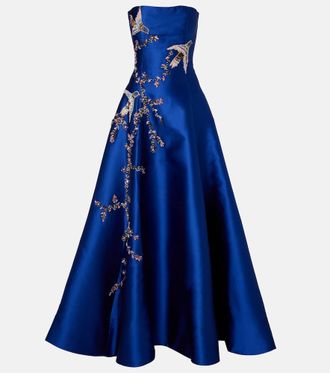 Costarellos Robe bustier Mavia &agrave; ornements