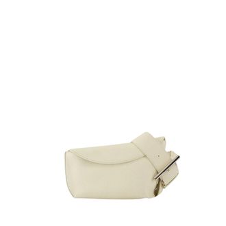 Alexander McQueen Cremefarbene Leder-Schultertasche mit Schultergurt - - Bags - Damen - Beige - ONE SIZE