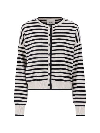 Lisa Yang Gestreifter Kaschmir-Cardigan