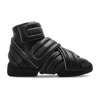 Maison Margiela Future Show Leather Sneakers - - Shoes - Herren - Schwarzk - 41 EU