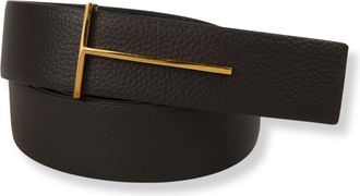 Tom Ford Homme, Accessoires, Brun, Taille: 90 CM Slim T Reversible Belt