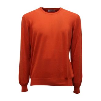 Gran Sasso Pull &agrave; col rond 55167/18190 - Homme - Pulls - Orange - Taille: 2XL