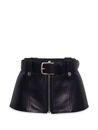 Adam Lippes Gael Rock mit Gürtel - Schwarz