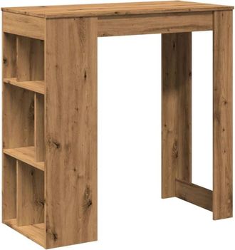 vidaXL Bartisch mit Regal Artisan-Eiche 102x50x103,5 cm Holzwerkstoff vidaXL