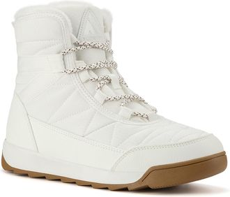 Mishansha Schneestiefel Damen Winterstiefel Gefüttert Warm Winterschuhe Outdoor Rutschfest Frauen Winter Boots Weiß 42 EU