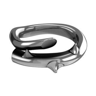 John Richmond Spiralring mit silbernen Stacheln - - Accessories - Damen - Grau - ONE SIZE