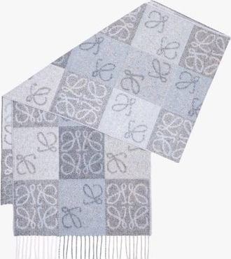 Loewe Anagram Wolle und Kaschmir - grauer Schal