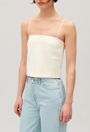 Claudie Pierlot Kurzes Tweed-Top