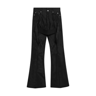 Rick Owens Homme, Pantalons, Noir, Taille: W32 Pantalone Mega Strapped Bolans