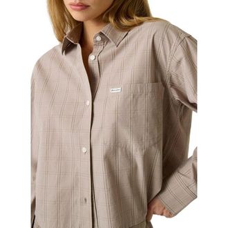 Guess Chemise courte &agrave; carreaux en coton