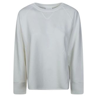 Dondup Femme, Sweatshirts et sweats &agrave; capuche, Blanc, Taille: 40 FR Felpa Girocollo