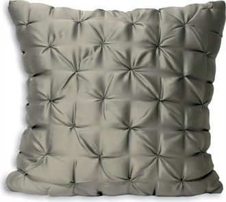 Riva Paoletti Limoges Faux Seide gestepptes Polyester -Kissen gefüllt