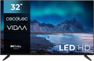 Cecotec Cecotec Smart TV - LED TV de 32 Zoll HD Aufl&ouml;sung - A5 Serie ALH50032. Smart TV VIDAA, Dolby Audio System, integriertes WiFi, de Kopfh&ouml;rerausgang