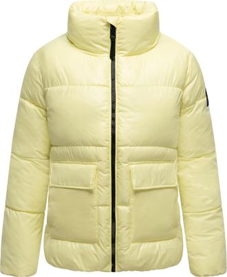 Navahoo Damen Winterjacke warme Steppjacke mit hohem Stehkragen Eispracht 14 Pastell Yellow Gr. 3XL