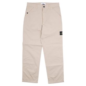 Stone Island Logo Baumwollhose - - Trousers - Herren - Beige - W32