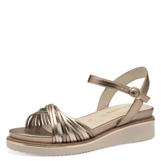 Tamaris Damen Klassische Ballerinas, Frauen Flats,Comfort Lining,TOUCHit-Fußbett,Slip-ons,klassisch elegant,Ballerinen,Bronce Comb,40 EU