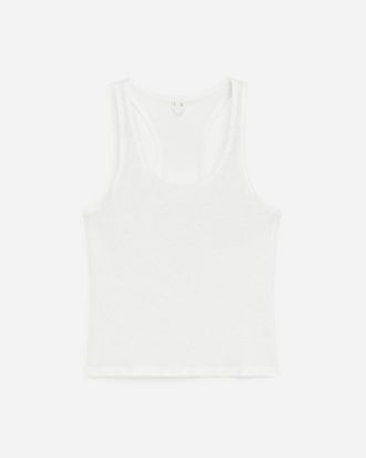 Arket Tanktop Aus Mesh -Wei&szlig;