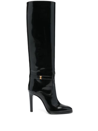 Saint Laurent bottines Linda 100 mm - Noir
