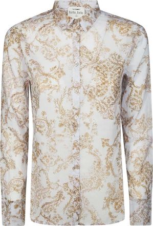 Forte_Forte Femme, Blouses et Chemises, Multicolore, Taille: 38 FR Camicia Fantasia Voile