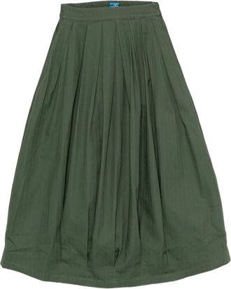Sport b. Klassischer Faltenrock - Grün