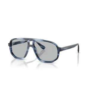 Emporio Armani Homme, Accessoires, Bleu, Taille: 57 MM Lunettes de soleil Aviateur