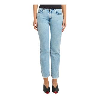 Relish Femme, Jeans, Bleu, Taille: W31 Jeans avec ourlet mini franges