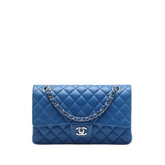 Chanel Pre-owned Vintage Double Flap Schultertasche - - Pre-owned - Damen - Blau - ONE SIZE