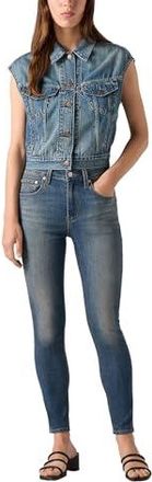 Levi's Femme Jean 721 Taille Haute Skinny Lightweight Cool for Real Blue 27 28