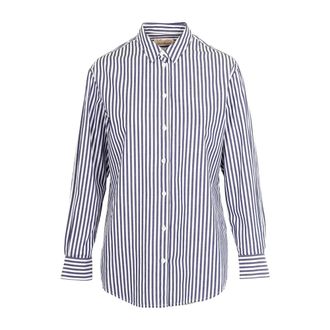 MC2 Saint Barth Femme, Blouses et Chemises, Multicolore, Taille: 38 FR Brigitte Cotton Stripes V See