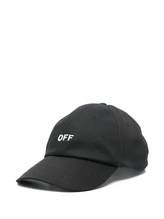 Off-white casquette &agrave; logo brod&eacute; - Noir