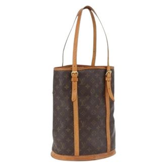 Louis Vuitton Sac seau en toile Pre-owned - Femme - Pre-owned - Brun - Taille: ONE Size