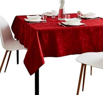 Nydel Liseron - Nappe en damass&eacute; r&eacute;sistant Rectangle : 160 x 300 cm