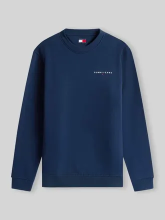 Tommy Jeans Regular Fit Sweatshirt mit kleinem Logo-Schriftzug