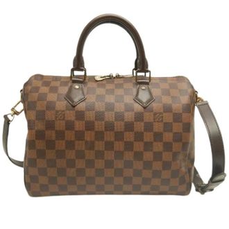 Louis Vuitton Sac &agrave; main pr&eacute;-poss&eacute;d&eacute; en toile Damier - Femme - Pre-owned - Brun - Taille: ONE Size